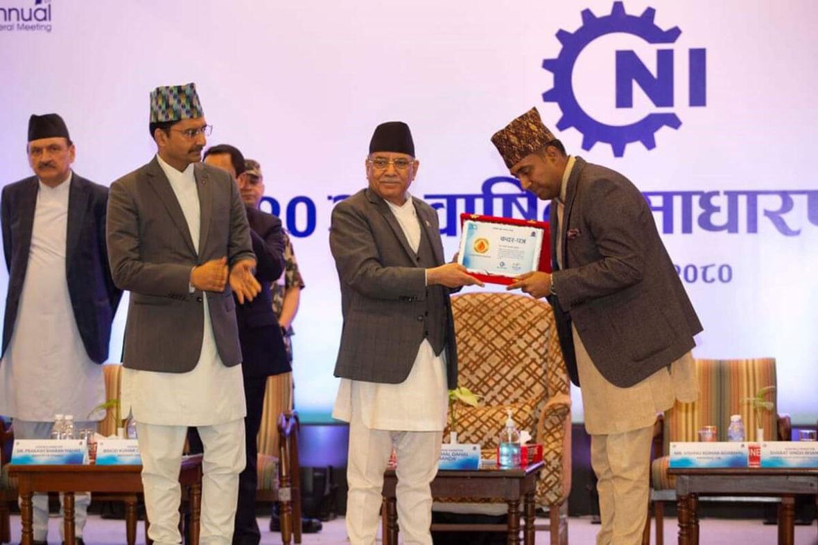 Our Chairman Amit More receiving the award for Highest Export under ...